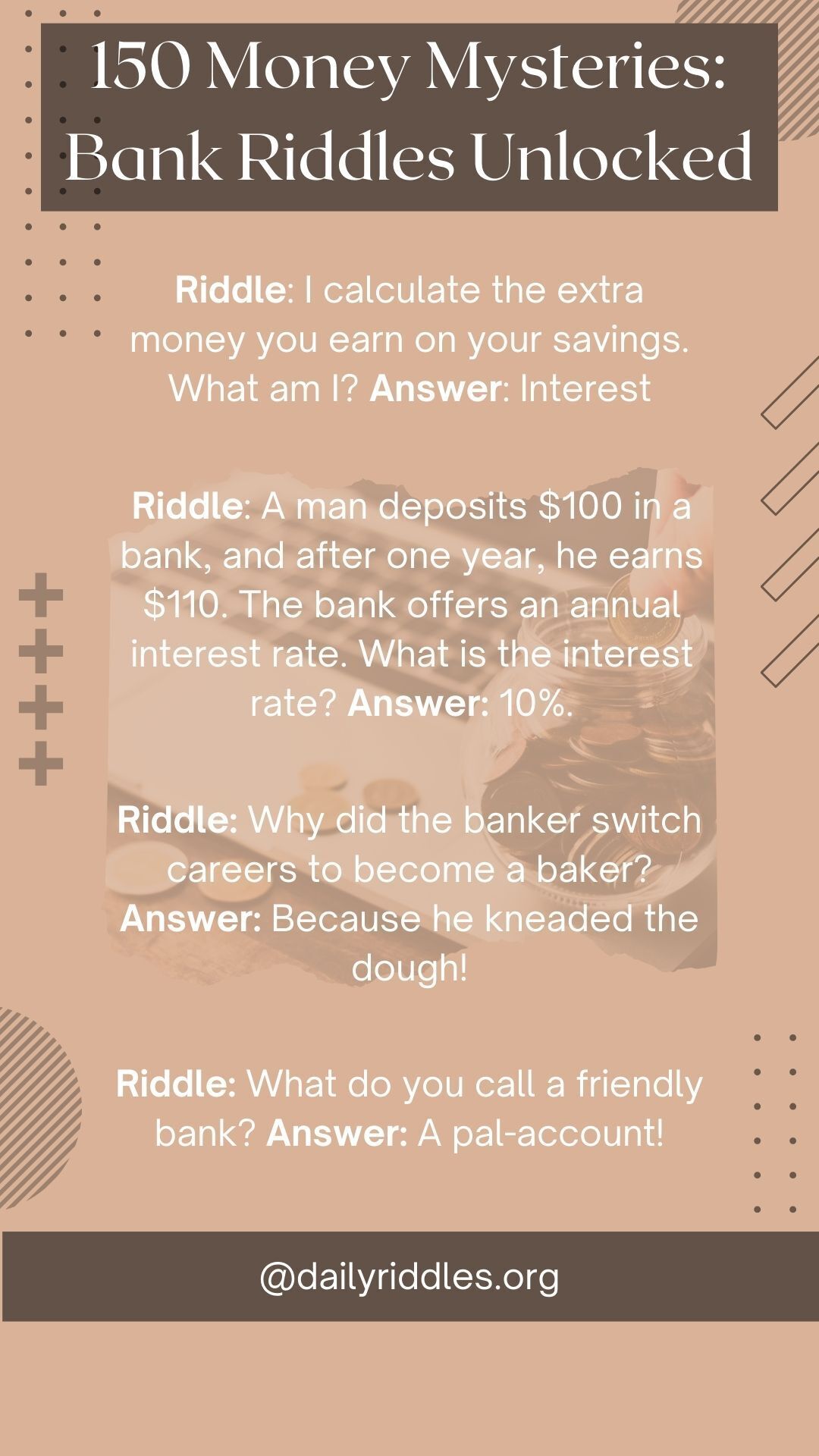 150 Money Mysteries: Bank Riddles Unlocked: Daily Riddles